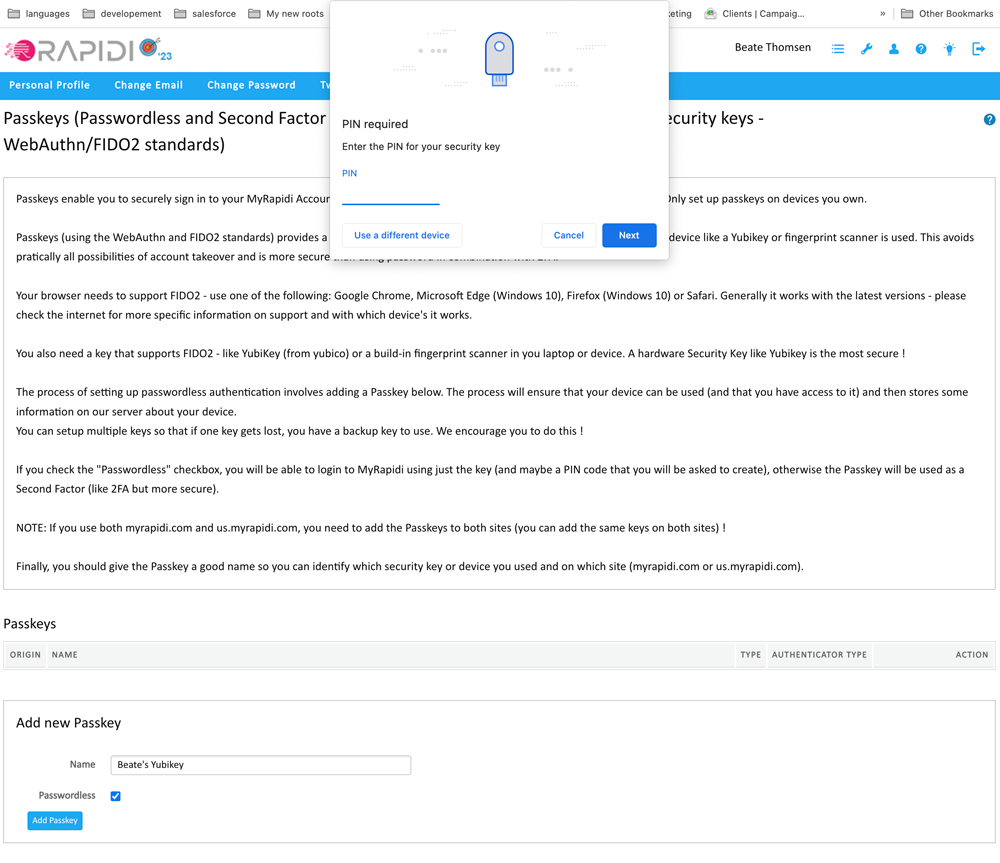 Authentication Methods for Web Applications